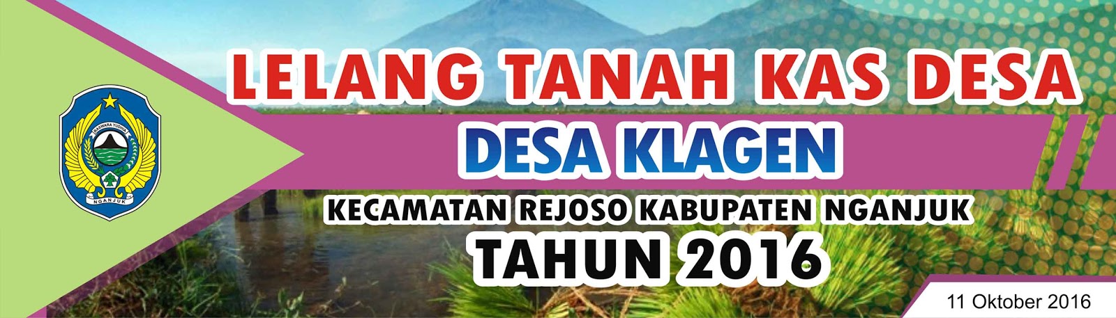 contoh spanduk lelang sawah kas desa ~ CASIL FOTO