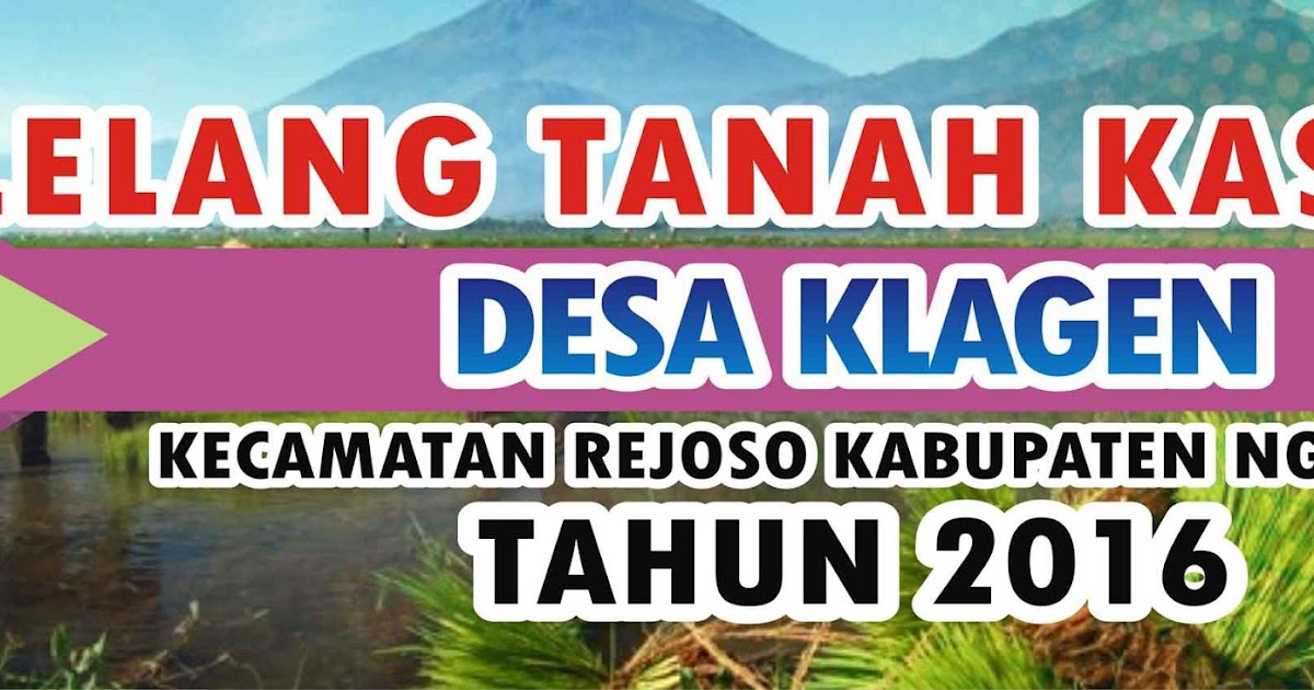 contoh spanduk lelang sawah kas desa ~ CASIL FOTO