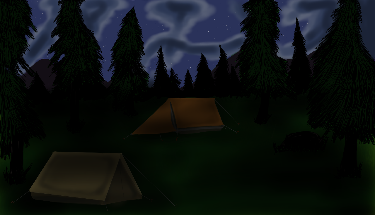 Does This Make My Blog Look Fat?: Let's go Camping in the Scary Woods