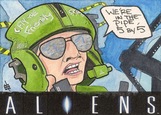 Random Drawings: Aliens - Corporal Ferro