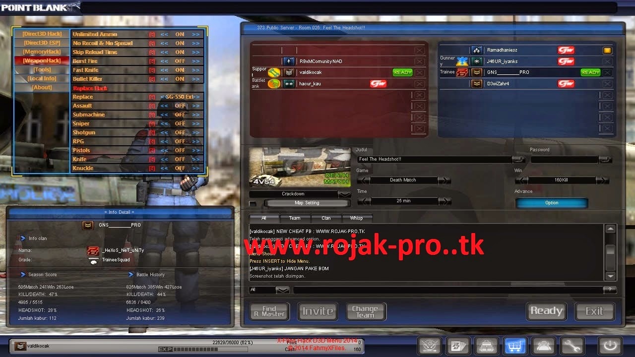 Cheat PB Full fiture HOT ++++ ^_^ REALESE 21 Desember 2014 1000% WORK ...