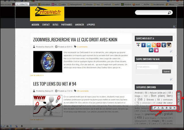 LightShot un superbe outil de capture d'écran gratuit - ZinfosWeb