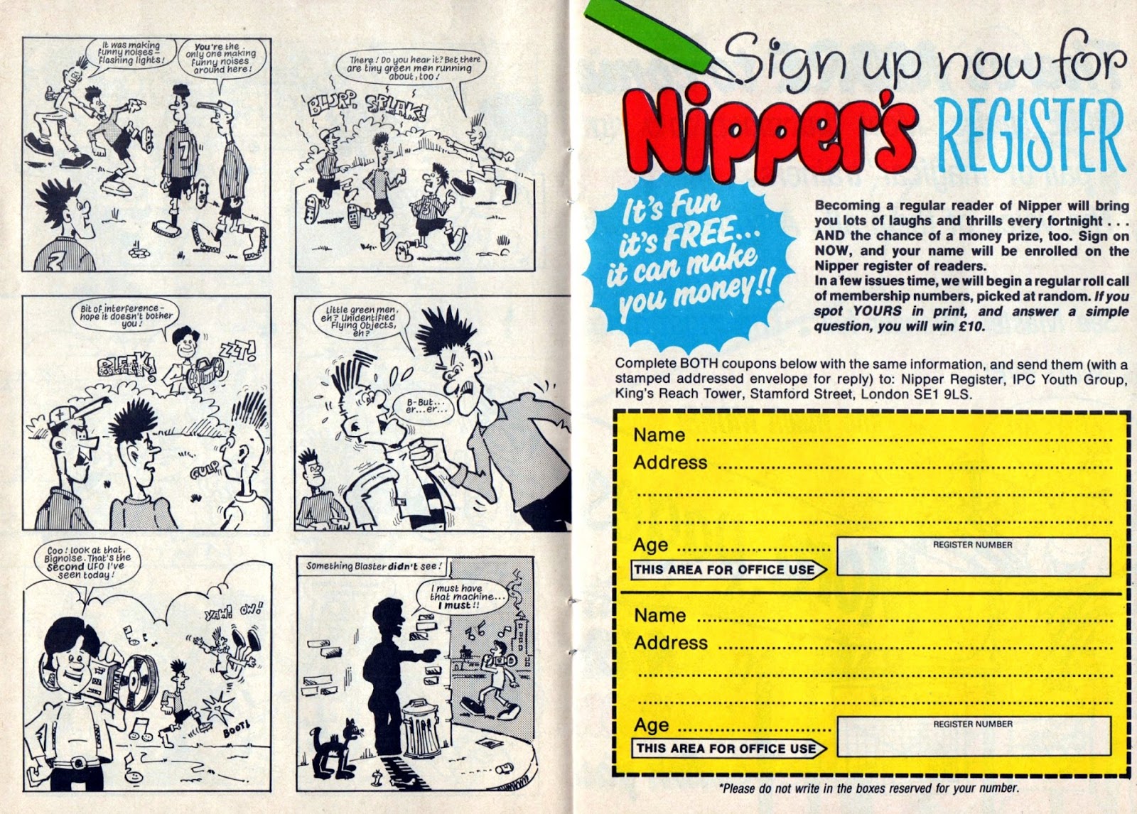 CRIVENS! COMICS & STUFF!: NIPPER SAMPLE COMIC...