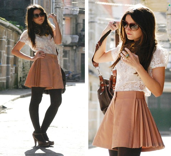 UNIVERSO FEMININO: Look Do dia : Cor Caramelo