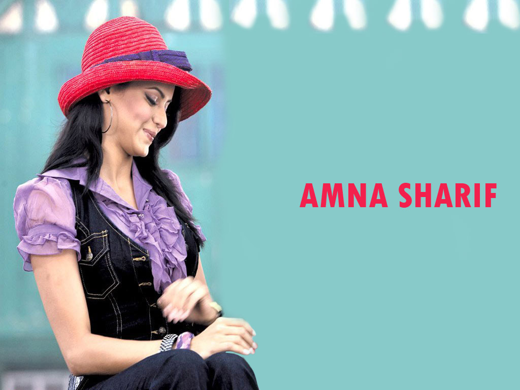 ladies wallpaper: Amna Sharif Wearing Red Hat - Looks Beautifull