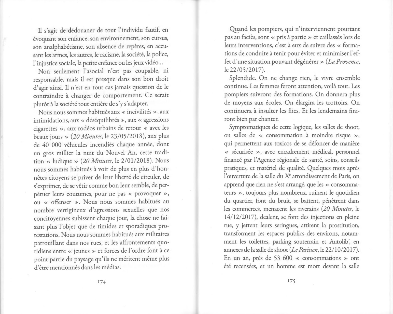 école : références: Laurent Obertone, La France interdite (2018)