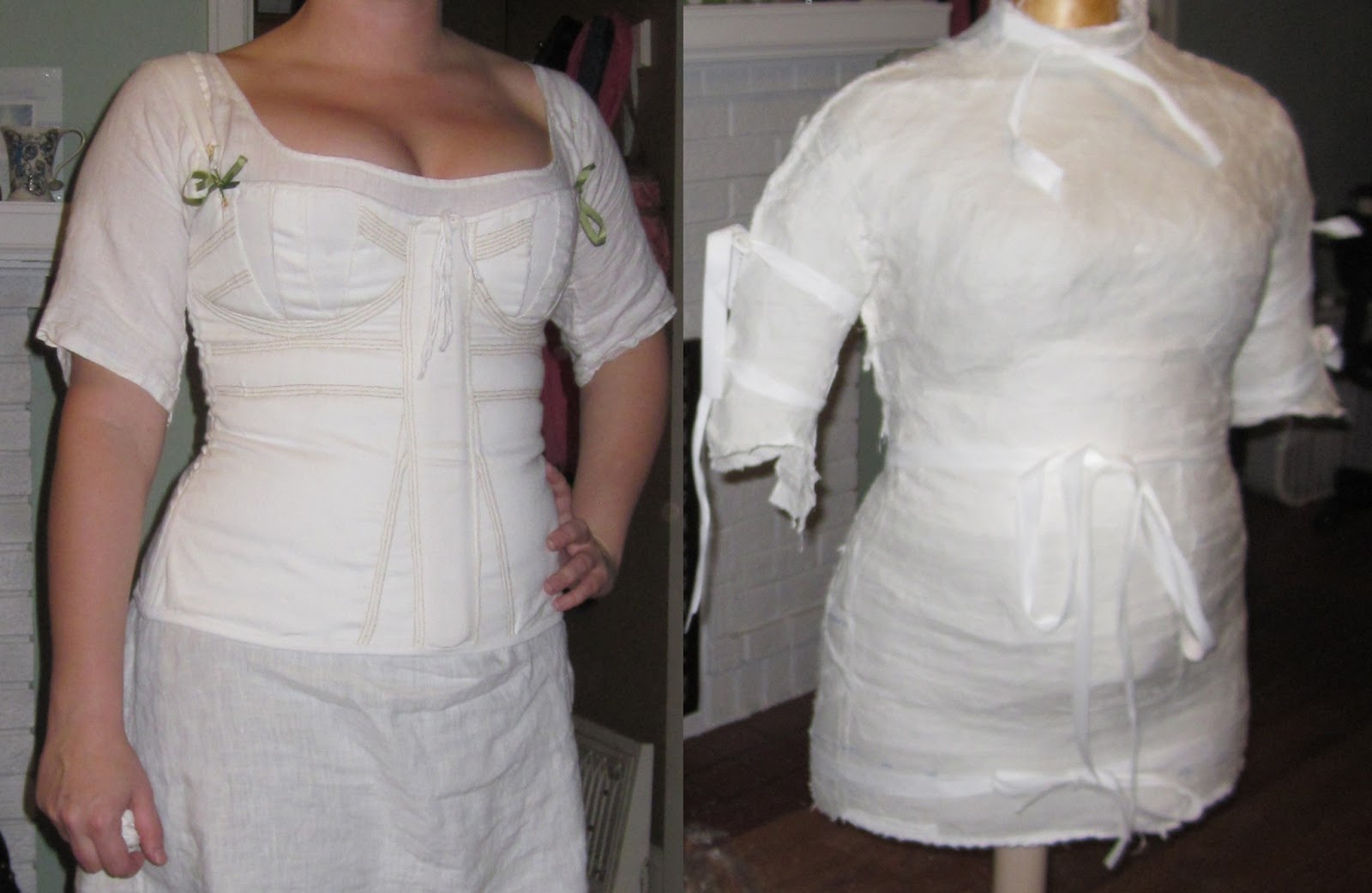 On Living History: The 1812 Plaster Cast Dress Form Take Two...