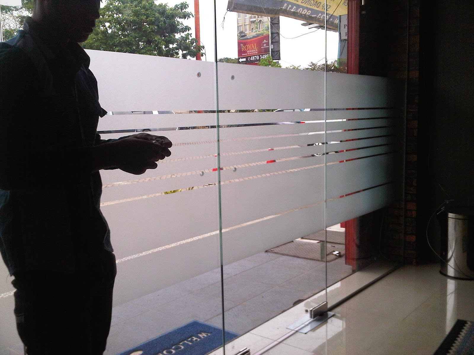 sticker kaca: Sticker Kaca Sandblasting di Jakarta