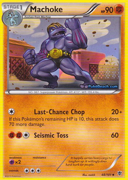 Machoke -- Plasma Blast Pokemon Card Review | PrimetimePokemon's Blog