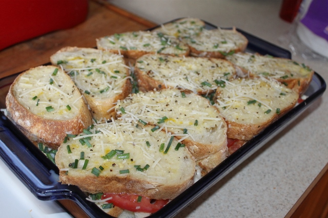 Cookin' with Super Pickle: Savory French Toast Club Casserole