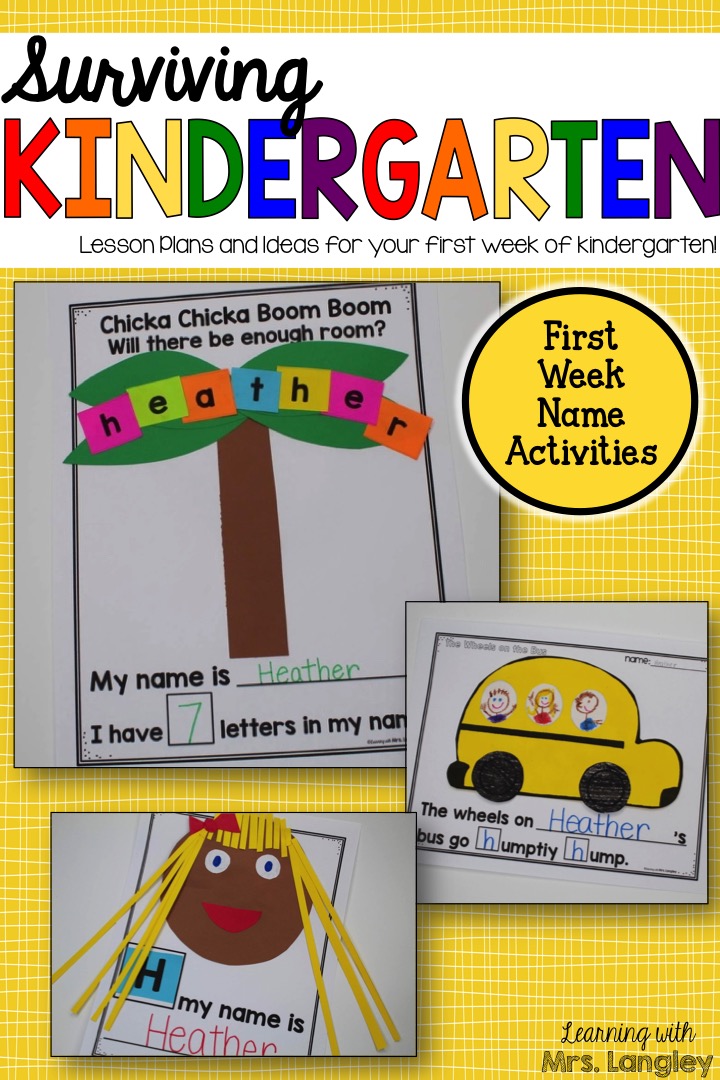 Surviving the first week of Kindergarten | Learning with Mrs. Langley