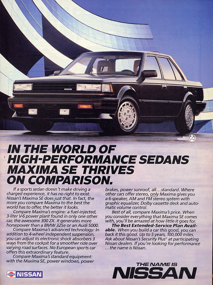 84-88 2nd gen Nissan Maxima (U11)