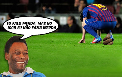 Zoando Esporte e RachanduBico: Messi cagando