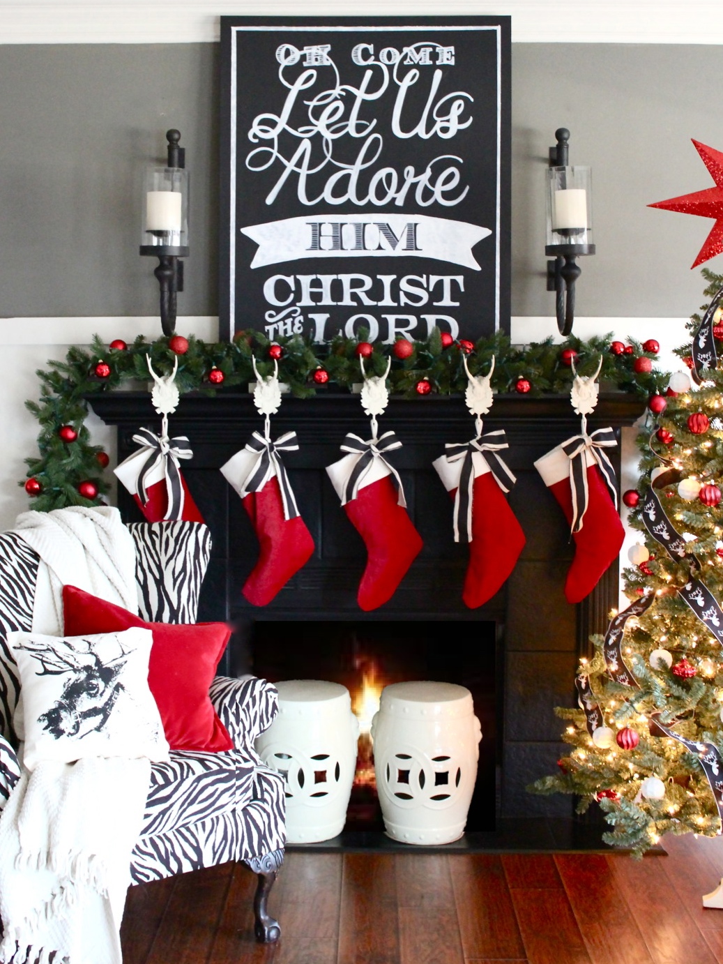 The Yellow Cape Cod: How To Make Large DIY Christmas Carol Art