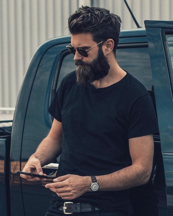 Photo barbe homme tendance