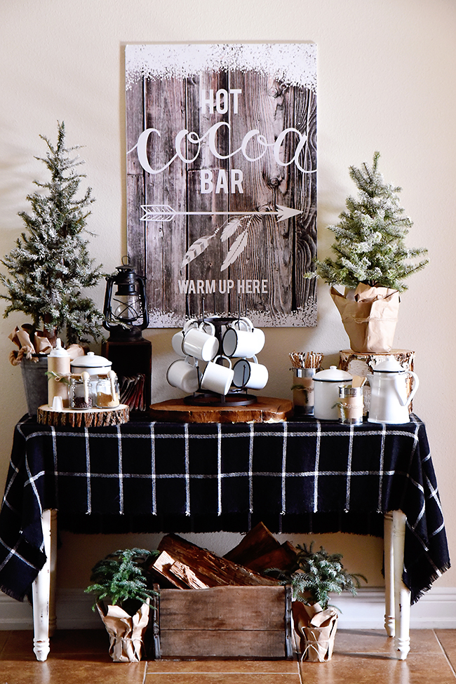 Pen + Paper Flowers: STYLING | Hot Cocoa Bar :: Cabin in the Woods Edition