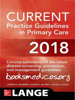 Current Practice Guidelines in Primary Care 2018 | booksmedicos