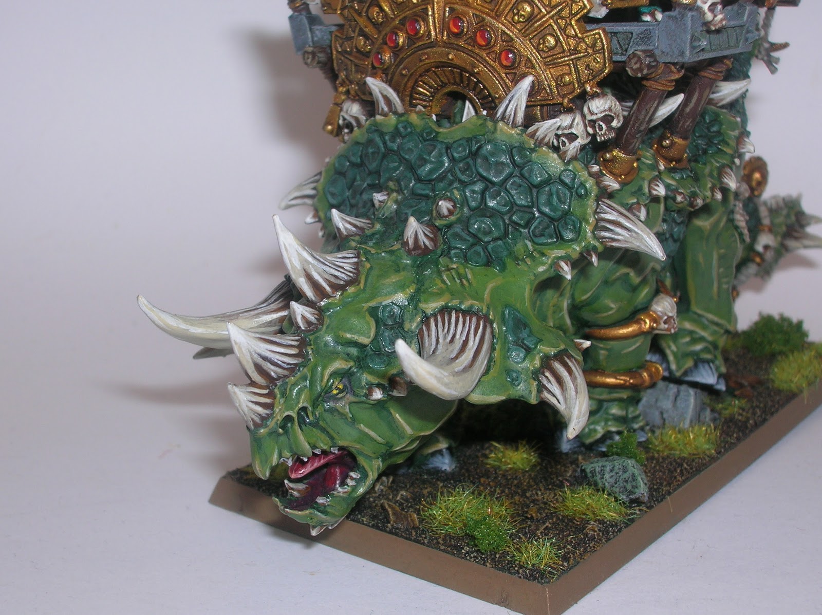 one inch warriors: Stegadon Finished