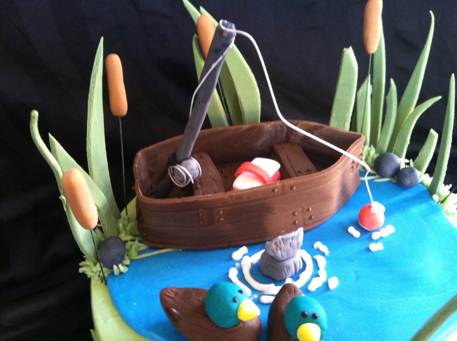 A Little Something Sweet: Small Gone Fishing Cake