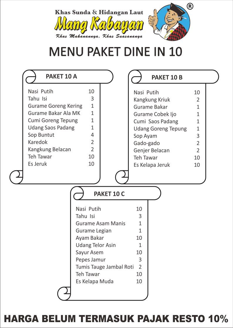 Daftar Menu Saung Apung - 11 Harvestide