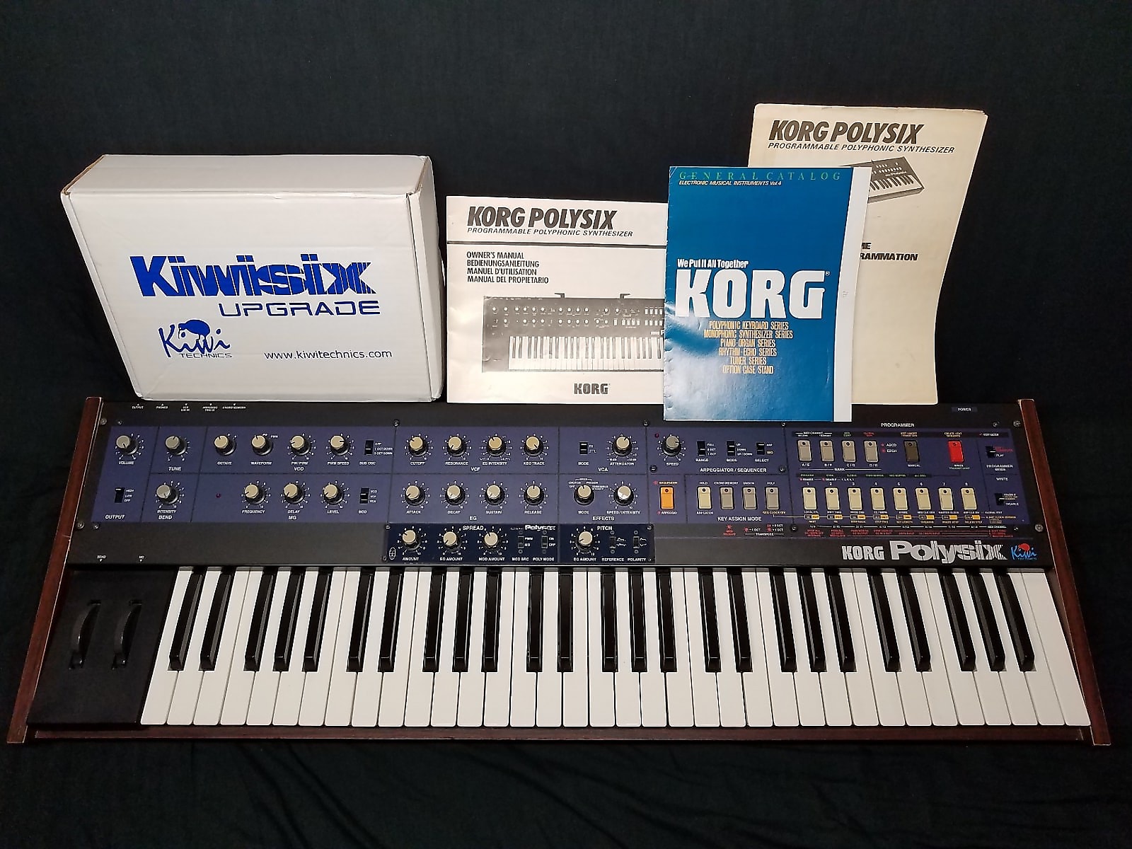 MATRIXSYNTH: Korg PolySix Analog Polyphonic Synth w/ Kiwisix, Tubbutec ...