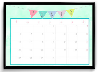Calendario imprimible de junio | Mi ventana favorita