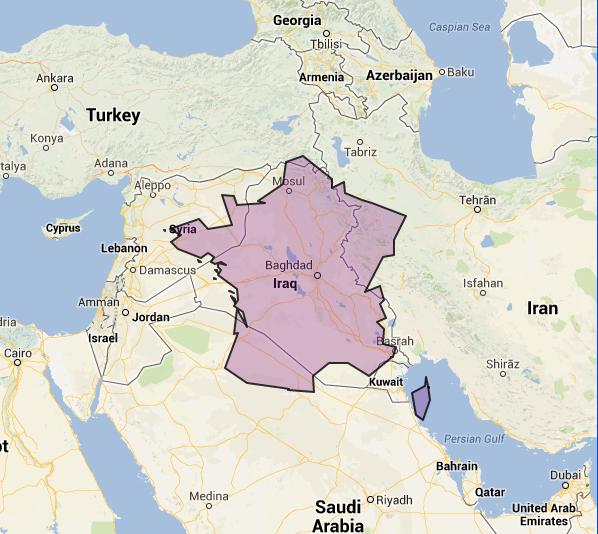 Online Maps: How big is France?
