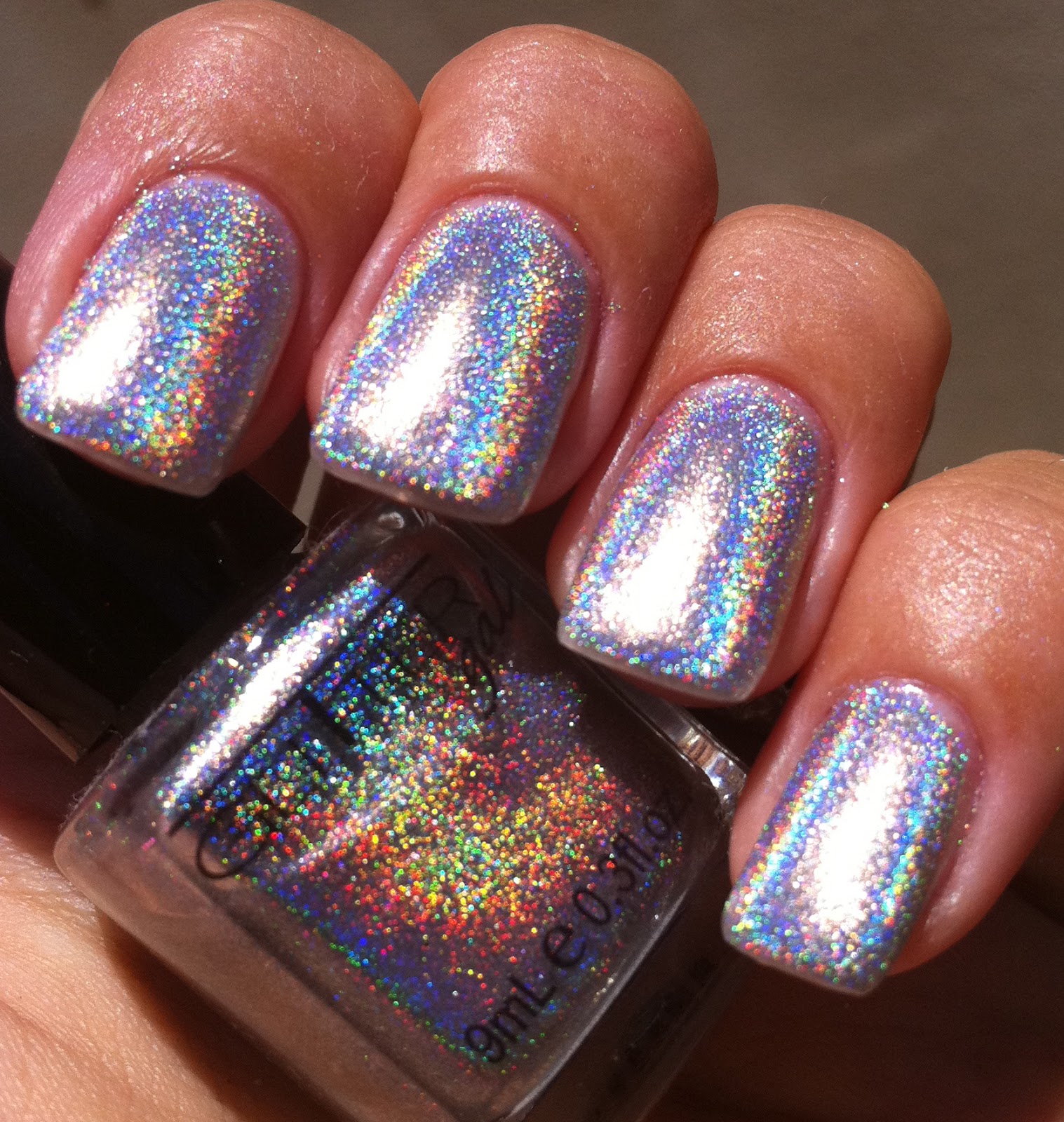 Glam Polish: Glitter Gal - Silver 3D Holo