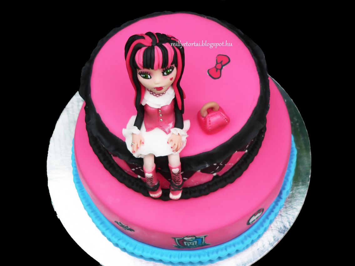 Millye finomságai: Monster High torta és Draculaura / Monster High cake ...