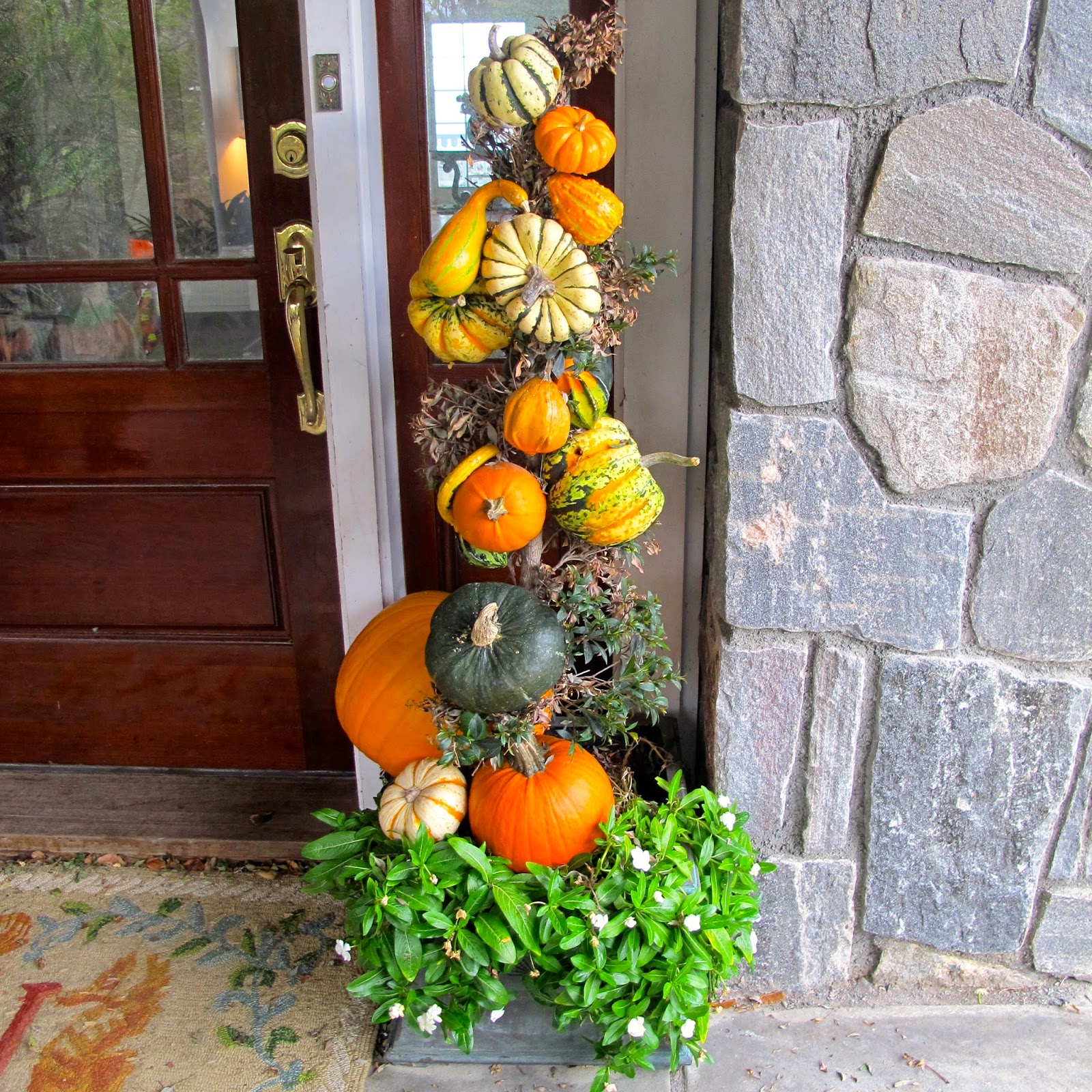 bloomingblog: Pumpkin Topiaries