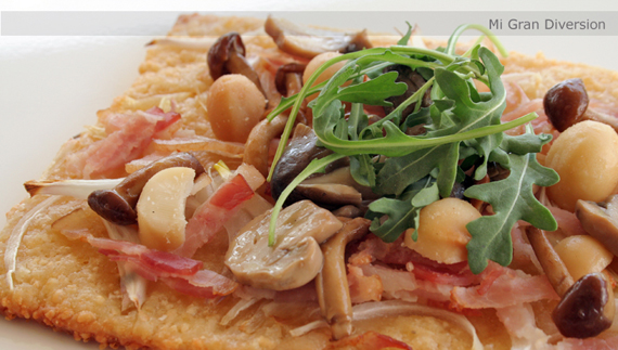 Tarta Sablé de Parmesano con Setas Confitadas - Mi Gran Diversión