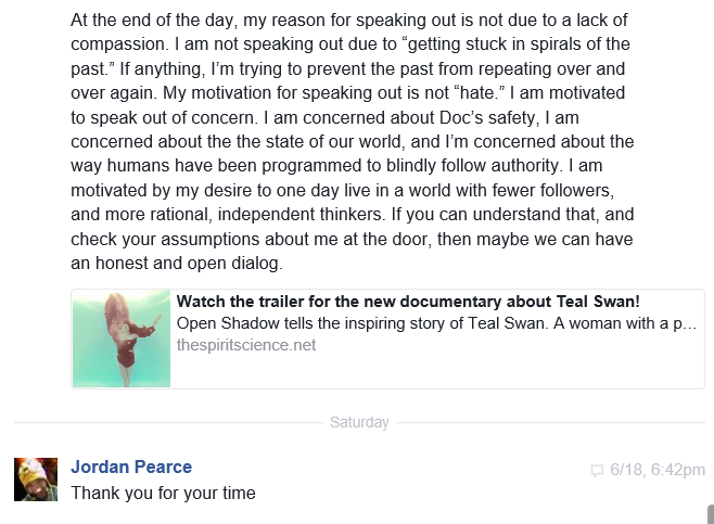 The Truth About Cameron : A Conversation with Jordan from Spirit ...