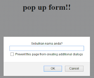 Cara Membuat Pop UP Form Dengan HTML Dan Javascrpt - Qodia