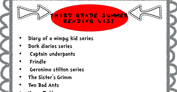 Diary of a Third Grade Teacher: Summer Reading List