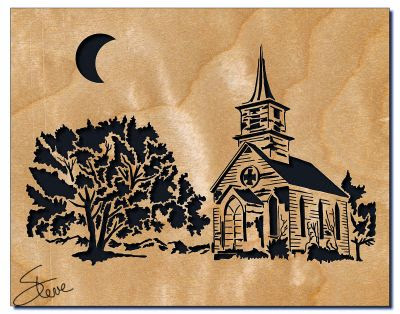 Scrollsaw Workshop: Old Church Portrait Style Scroll Saw Pattern ...