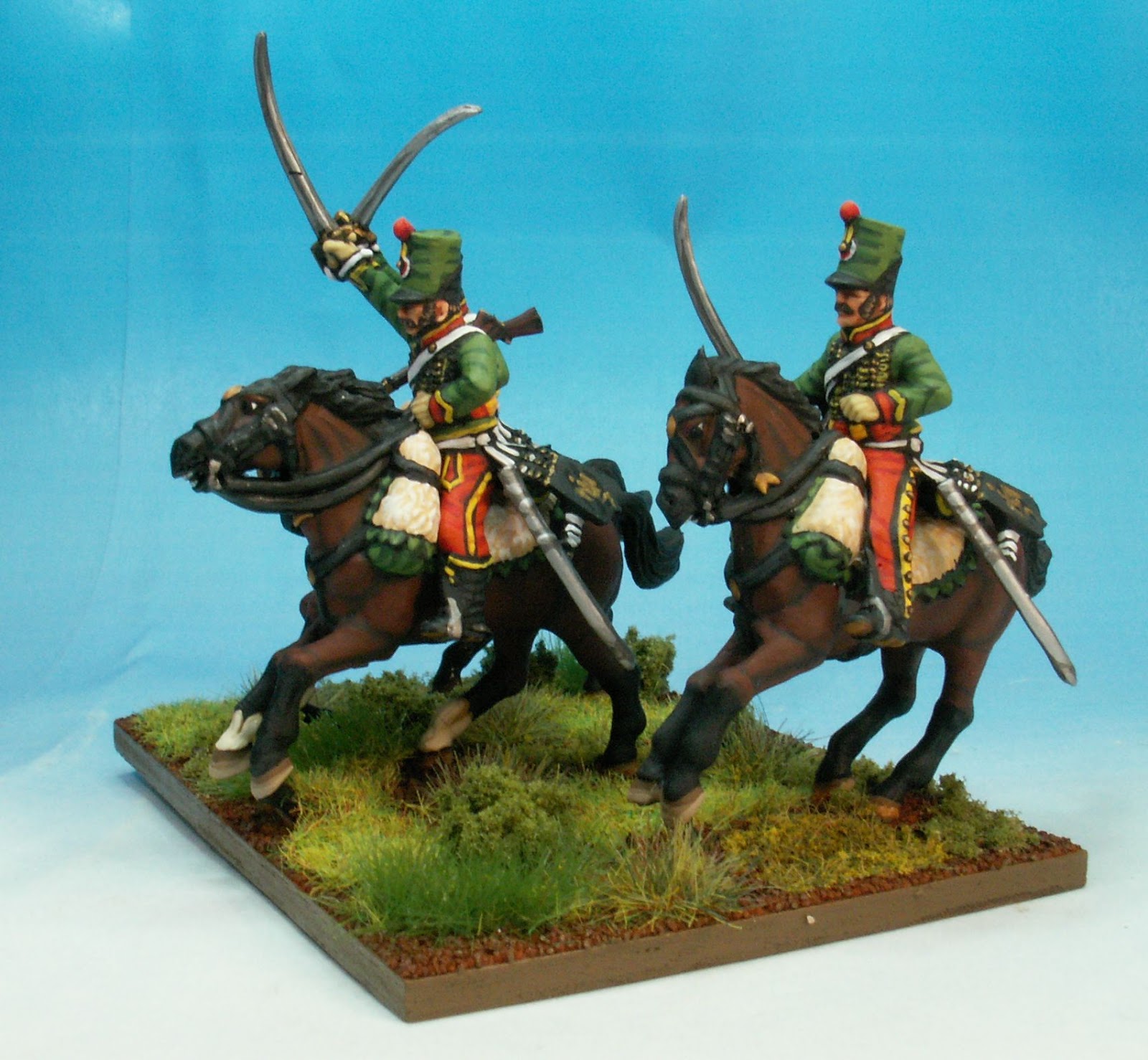 Over Open Sights: French Napoleonic 7th Hussars. Perry Plastic Hussars.