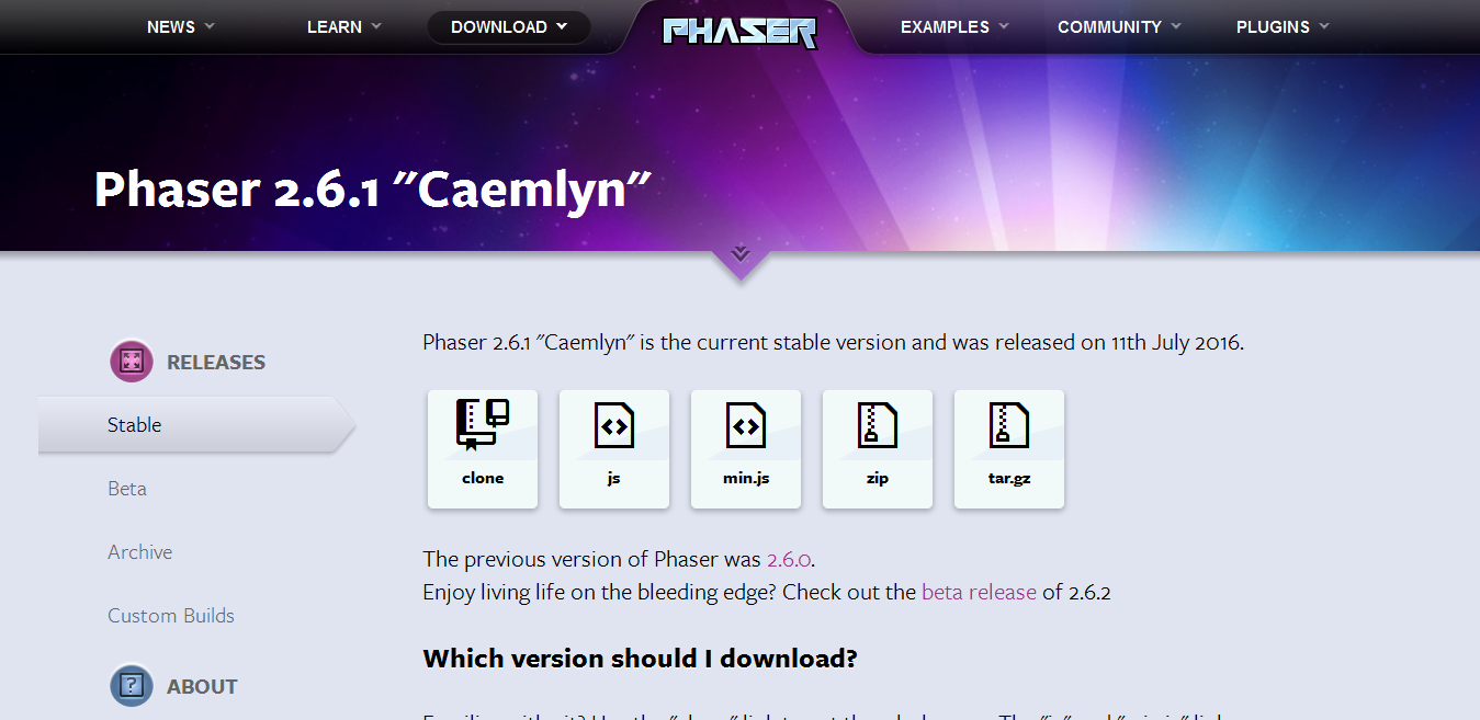 Instalando Phaser.js — Nexcono