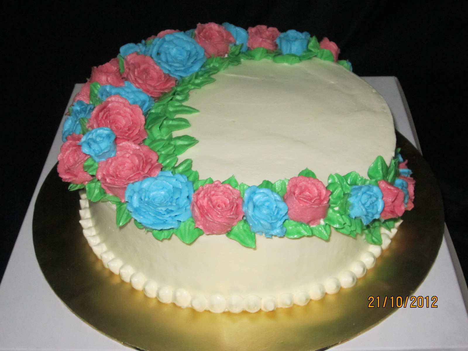 Anika MyRasa: KEK HANTARAN - BUNGA ROSE