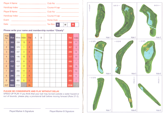 The Singapore Golfer: Score cards and course layout (Singapore)