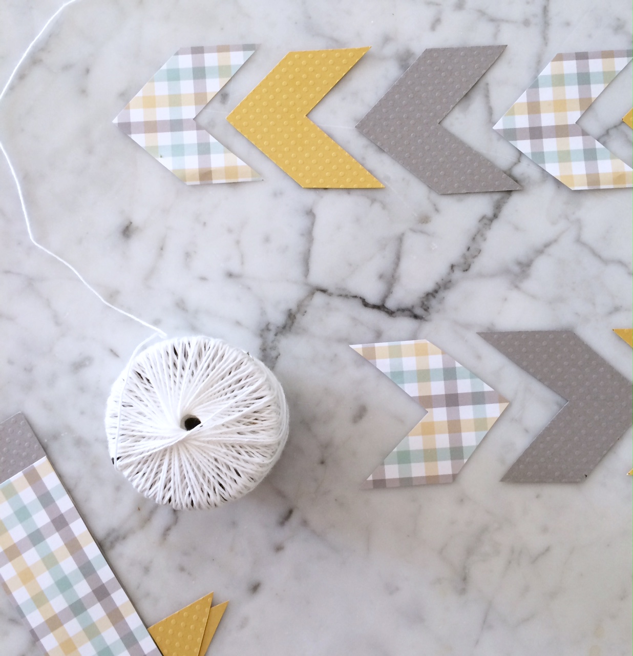 DIY Chevron Bunting Banner - Harlow & Thistle