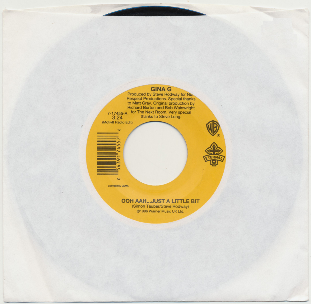 Music On Vinyl Ooh Aah Just A Little Bit Gina G