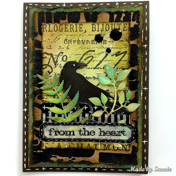 Wild Things card with video tutorial ~ Made by Sannie