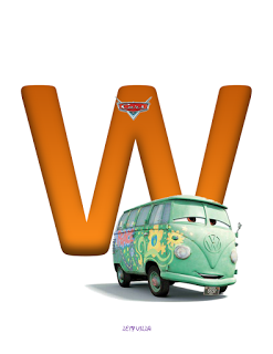 Alfabeto de Cars con Minúsculas y Números. - Oh my Alfabetos!