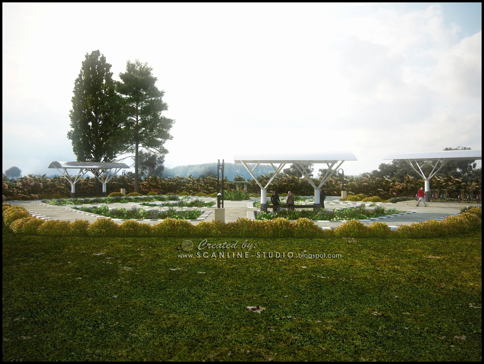 Scanline Art Gallery: DESAIN TAMAN RTH GUNUNG KIDUL