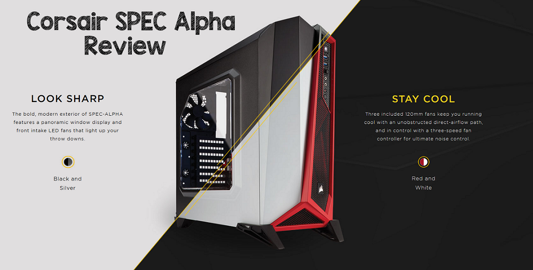 Corsair Carbide SPEC Alpha Mid-Tower Cabinet Review ~ Computers and ...