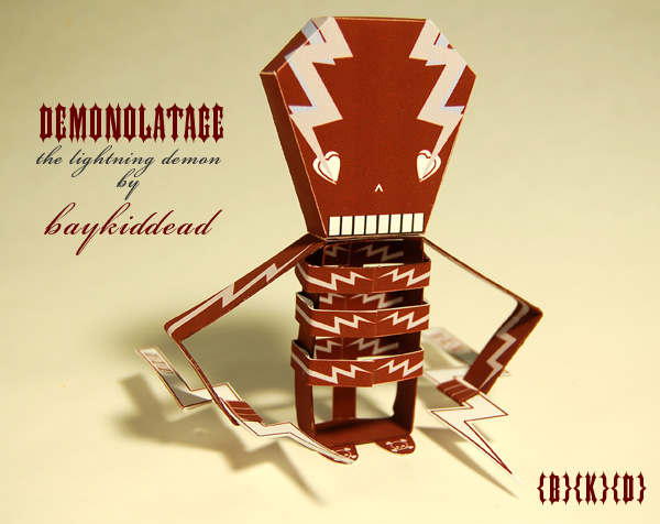 Lightning Demon Papercraft | Papercraft Paradise | PaperCrafts | Paper ...