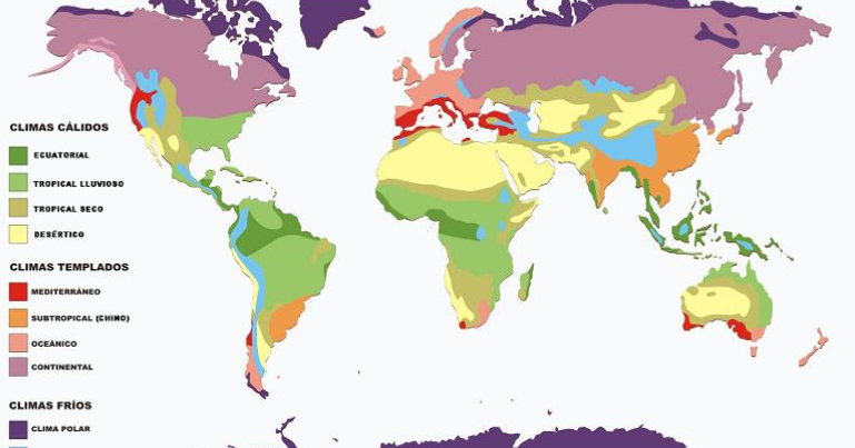 BLOG 6º DE PRIMARIA curso 2019-20: MAPAS Y CLIMAS DEL MUNDO
