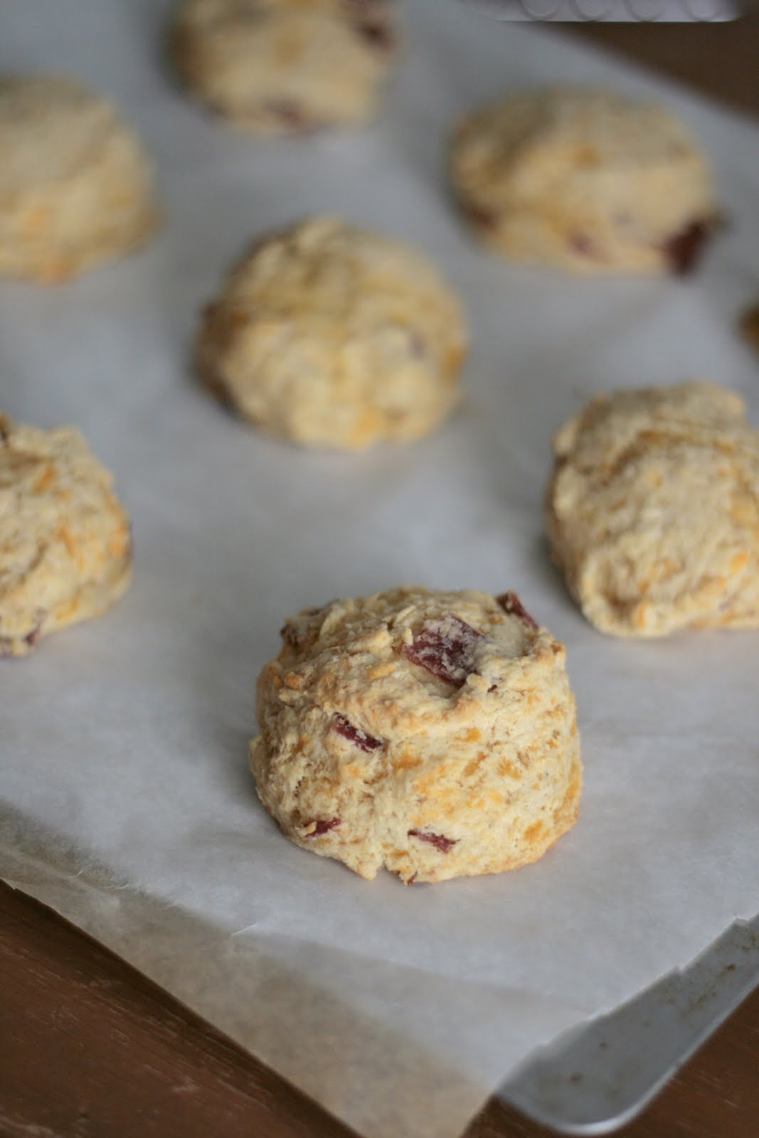 Indigo Scones: Brown Sugar Bacon Cheddar Biscuits