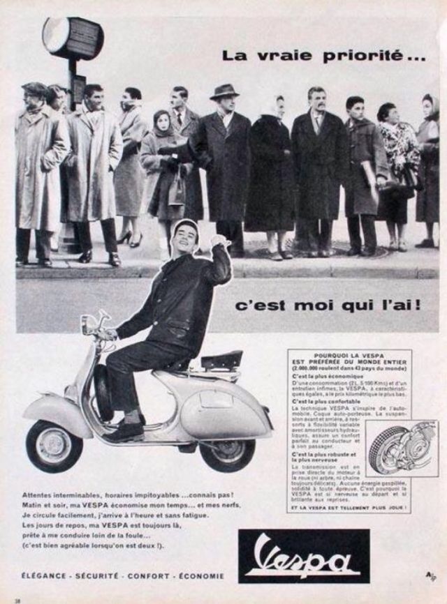 32 Interesting Vintage Vespa Ads Around the World From Between the ...