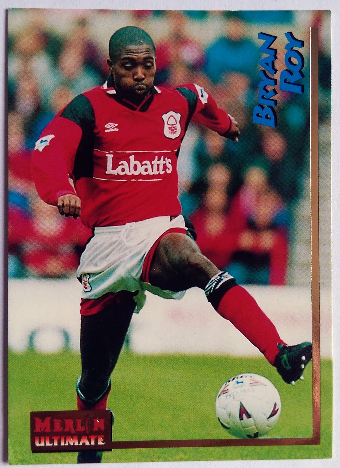 NFFC Cards & Stickers: Merlin Ultimate 1995/96 Bryan Roy